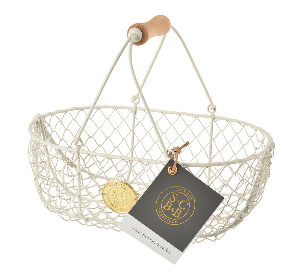 Kleiner Drahtkorb, Erntekorb, Blumenkorb, Landhauskorb